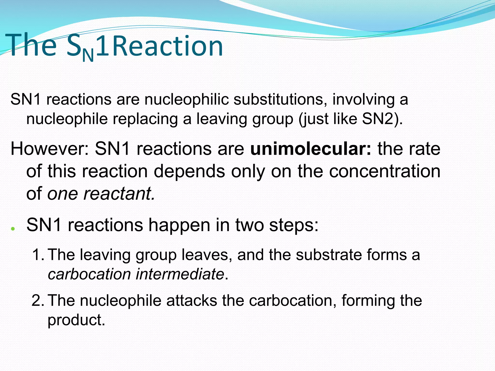 Sn1 and sn2 reaction | PDF | Chemistry | Science