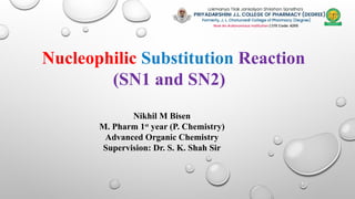 SN1 and SN2 reaction(Nucleophillic substitution reaction).pptx