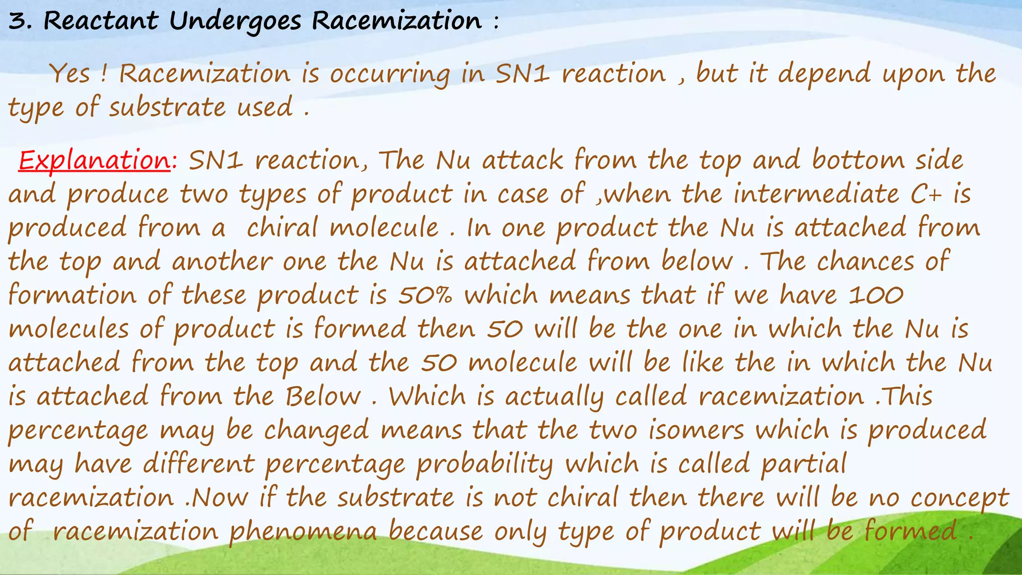 Sn1 reaction | PPTX