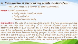 Sn1 reaction | PPTX