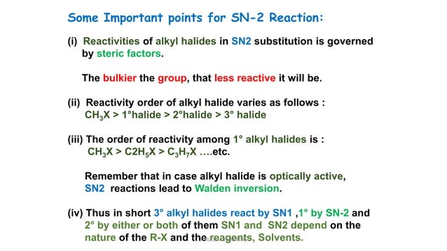 SN1 SN2 NUCLEOPHILLIC SUBSTITUTION REACTION STEREO SELECTIVE REACTIONS ...