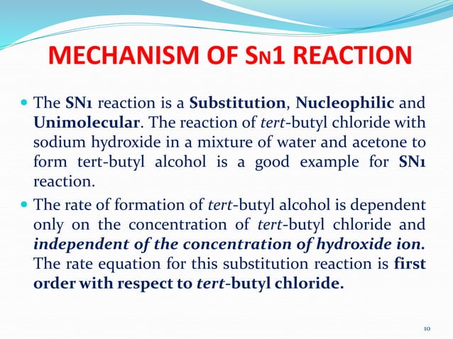 SN1 & SN2 mechanism | PPTX