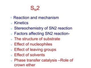 Nucleophilic Substitution Reaction SN2 reaction | PPT