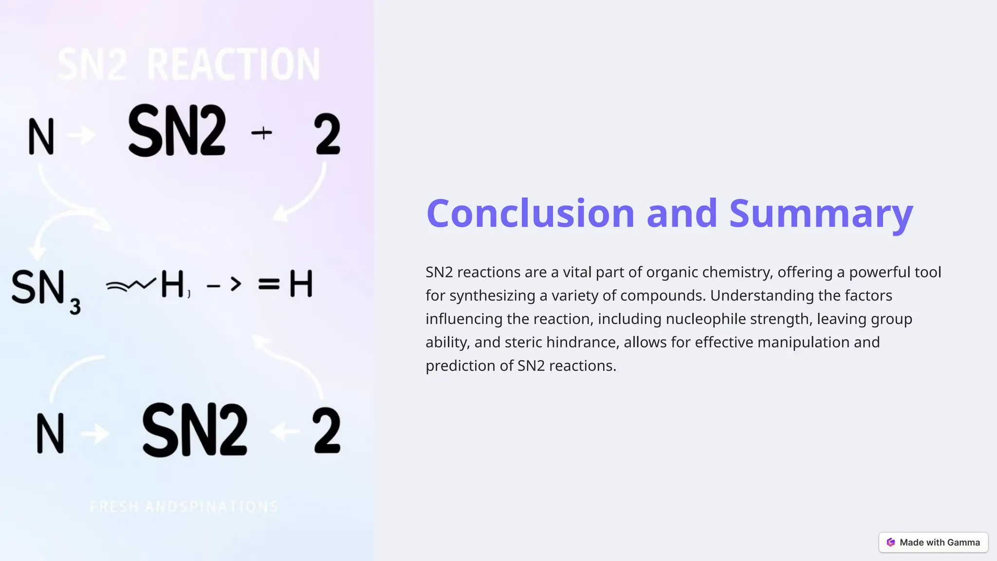 SN2-Reaction in advanced organic chemistry | PPTX