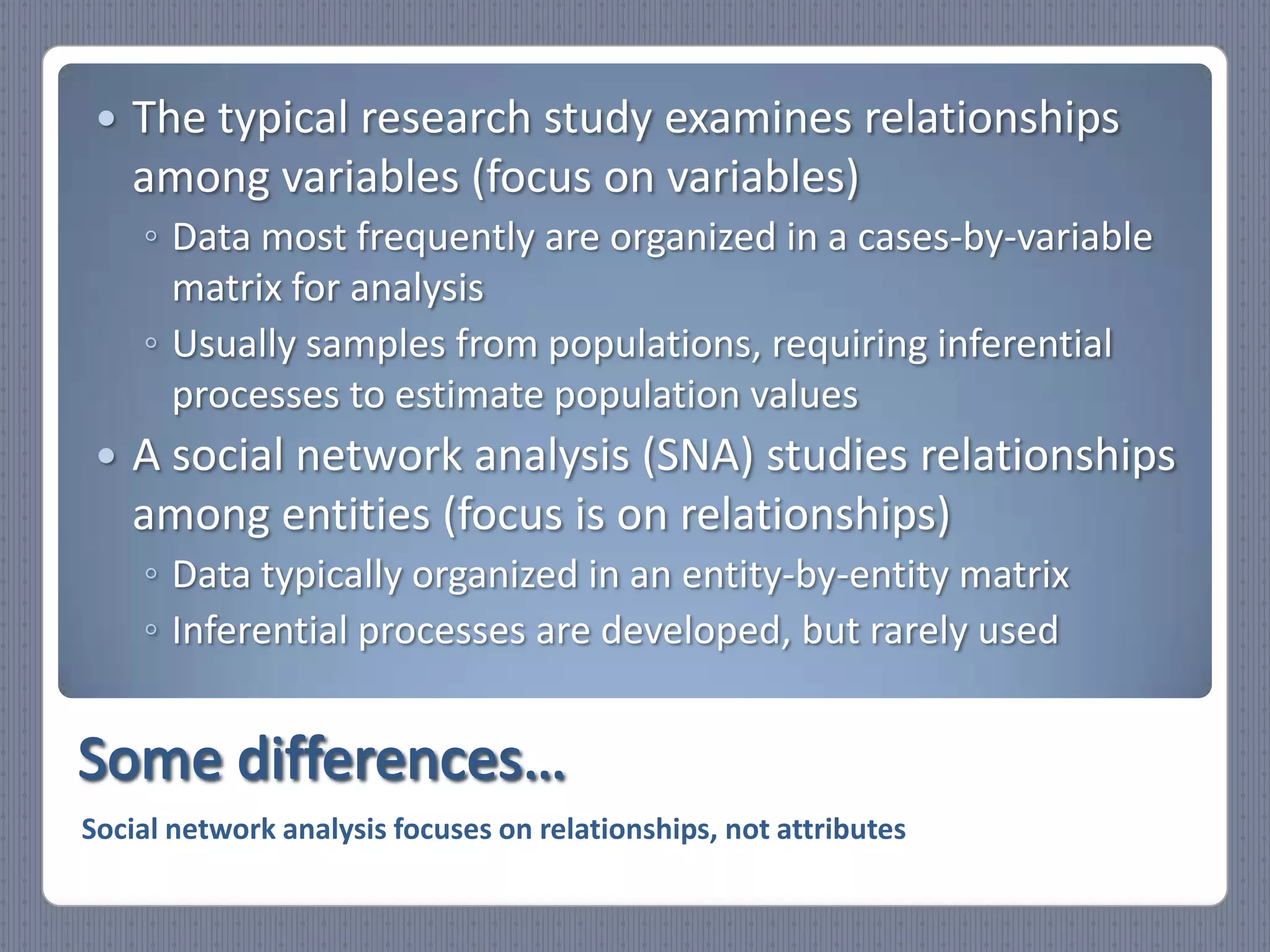 Social Network Analysis: An Overview | PPTX