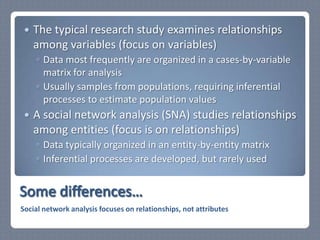 Social Network Analysis: An Overview | PPTX | Social Networking | Internet