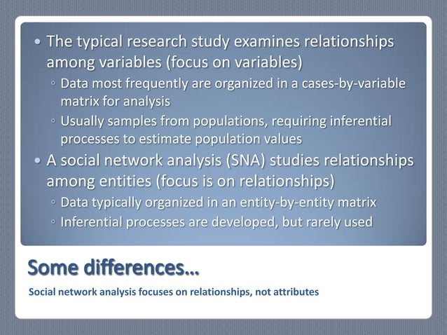 Social Network Analysis: An Overview | PPTX | Social Networking | Internet