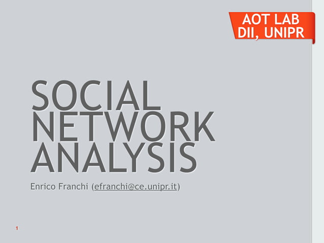 Social Network Analysis | PPT