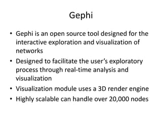 Social Network Analysis Using Gephi | PPTX