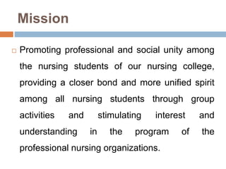 Student Nurses Association Of India | PPTX