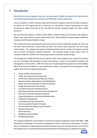 Sna Company Profile | PDF