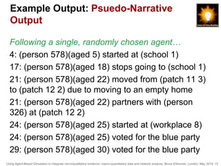 Using Agent-Based Simulation to integrate micro/qualitative evidence ...