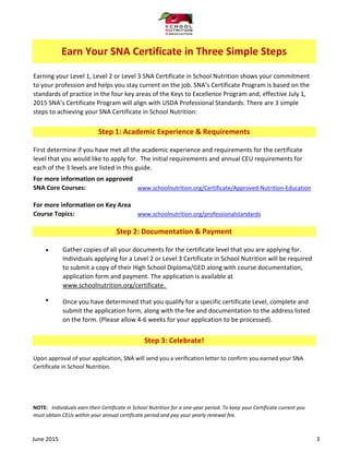 Sna certificate guidejune2015a | PDF