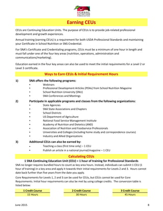 Sna certificate guidejune2015a | PDF
