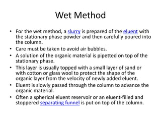Sna chromatography column chromatography | PPT