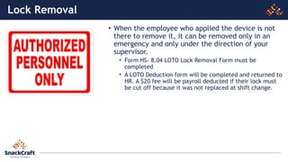 SnackCraft LOTO Authorized Training.pptx