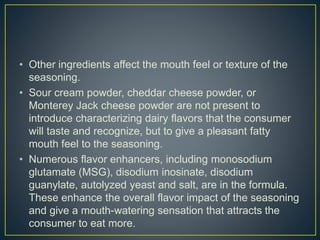 Snack Food Seasonings and Its Importance.pptx