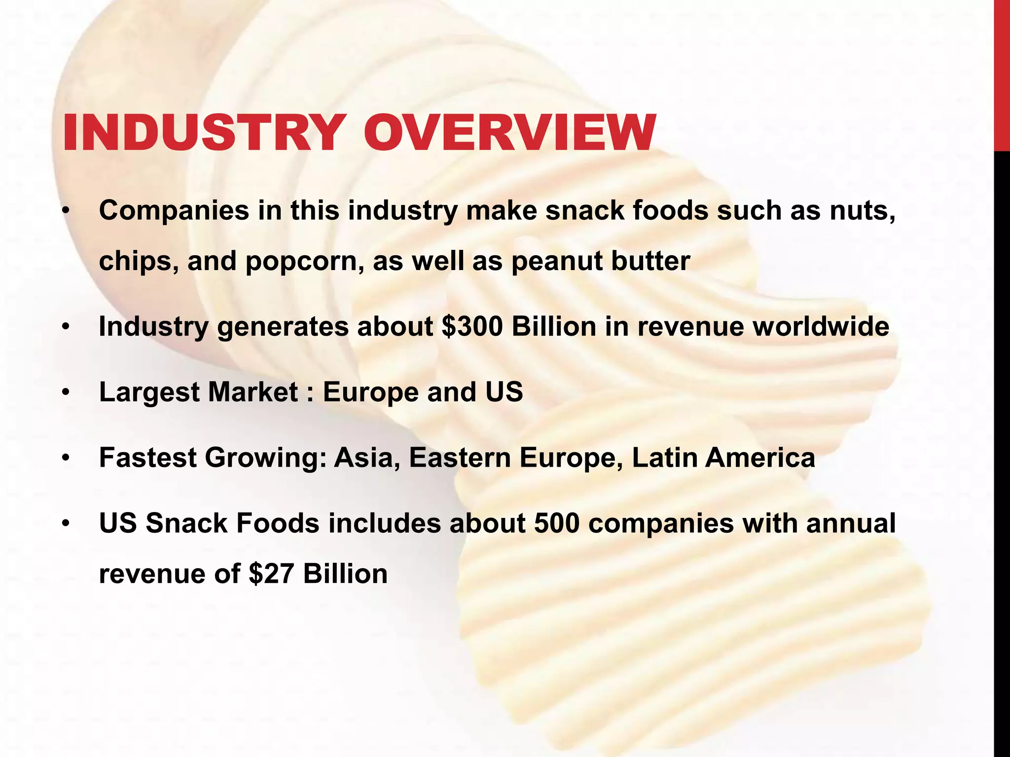 Snack foods manufacturing | PPTX