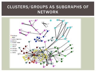 SNA clustering | PPTX | Social Networking | Internet