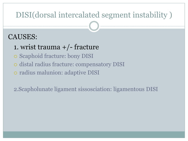 SLAC & SNAC WRIST | PPT