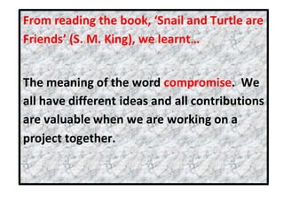 Snail and Turtle Are Friends Learning | PPT