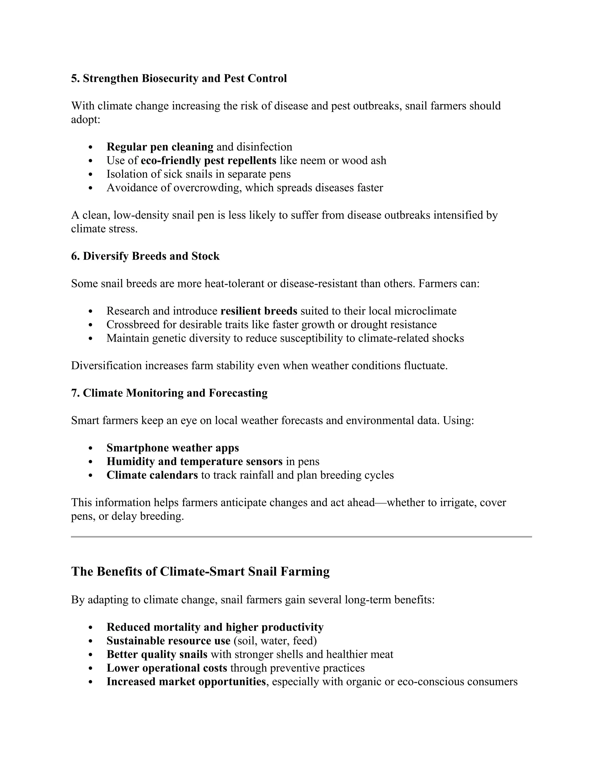 SNAIL FARMING AND CLIMATE CHANGE.... WHAT FARMERS SHOULD KNOW..docx