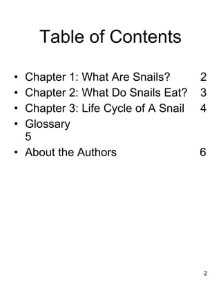 Snails | PPT