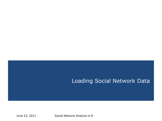 Social Network Analysis in R | PPT