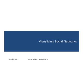 Social Network Analysis in R | PPT