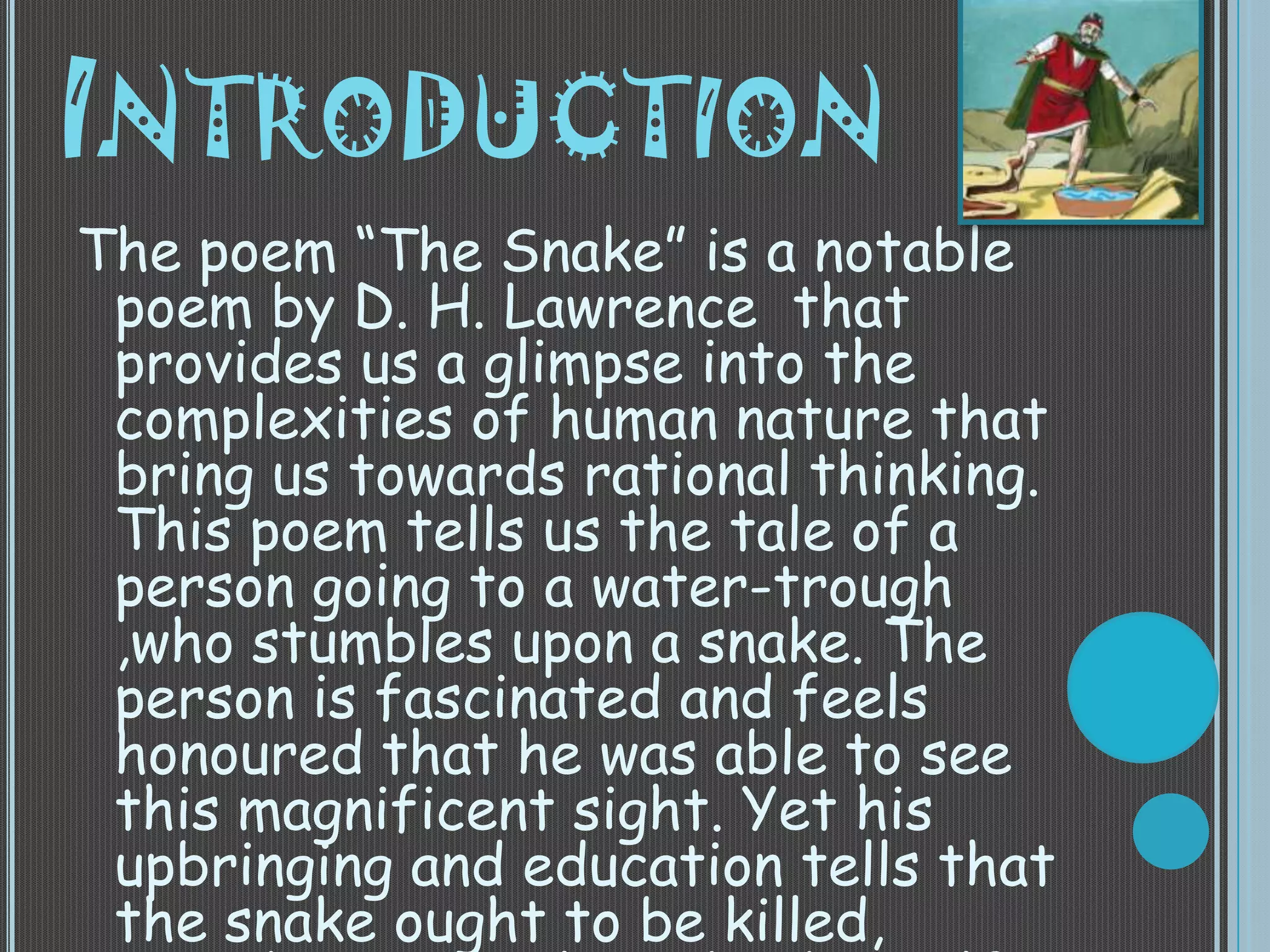 Snake by D.H. Lawrence | PPTX