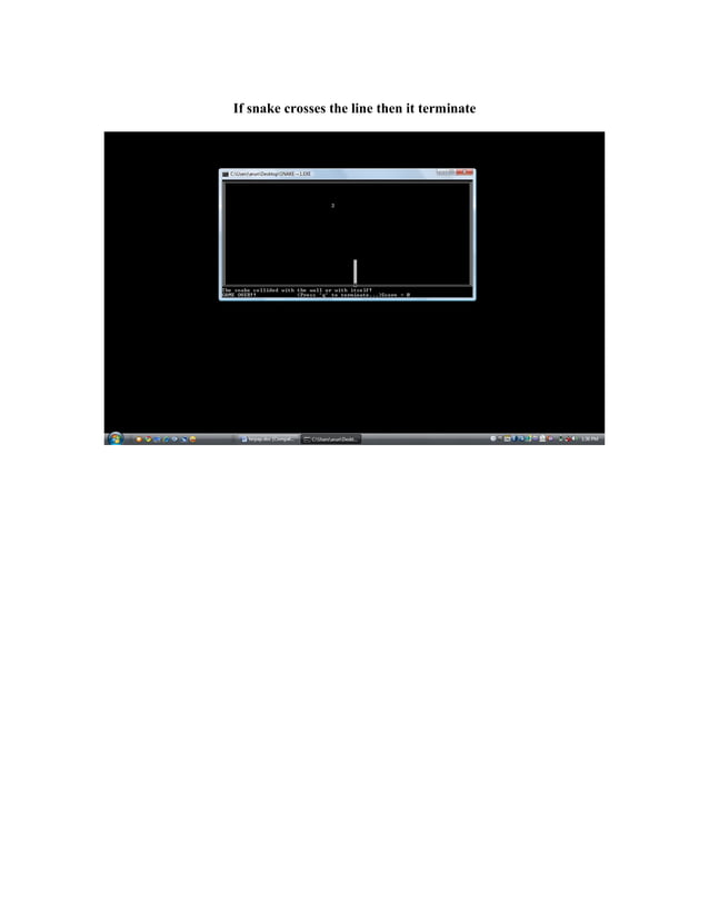 Snake game implementation in c | DOC | Programming Languages | Computing