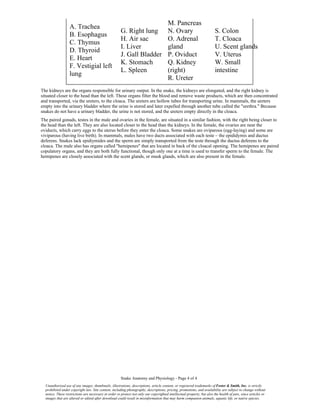 Snake anatomy and_physiology | PDF