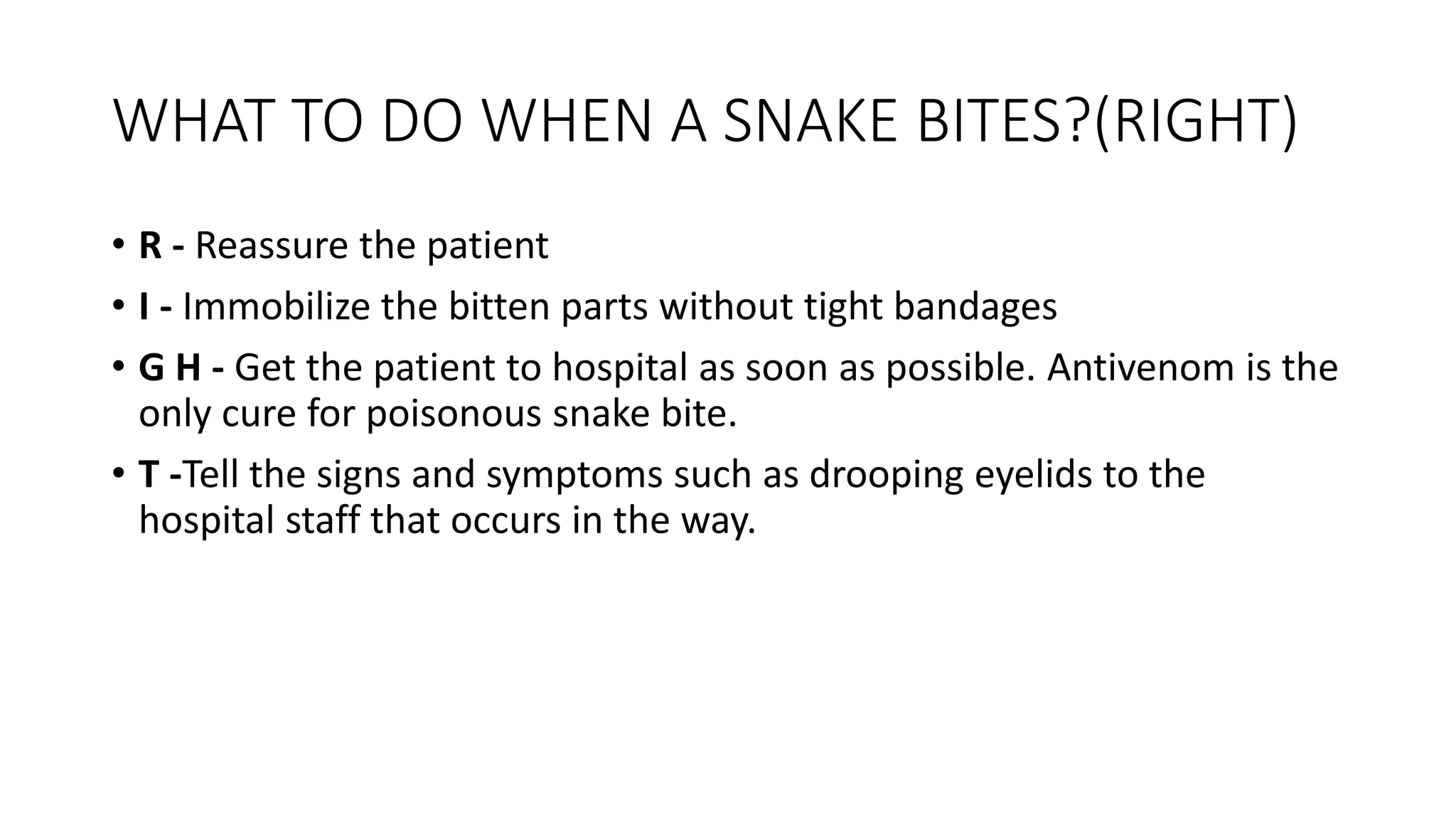 SNAKE AND INSECT BITE and its management which is a great topic.pptx