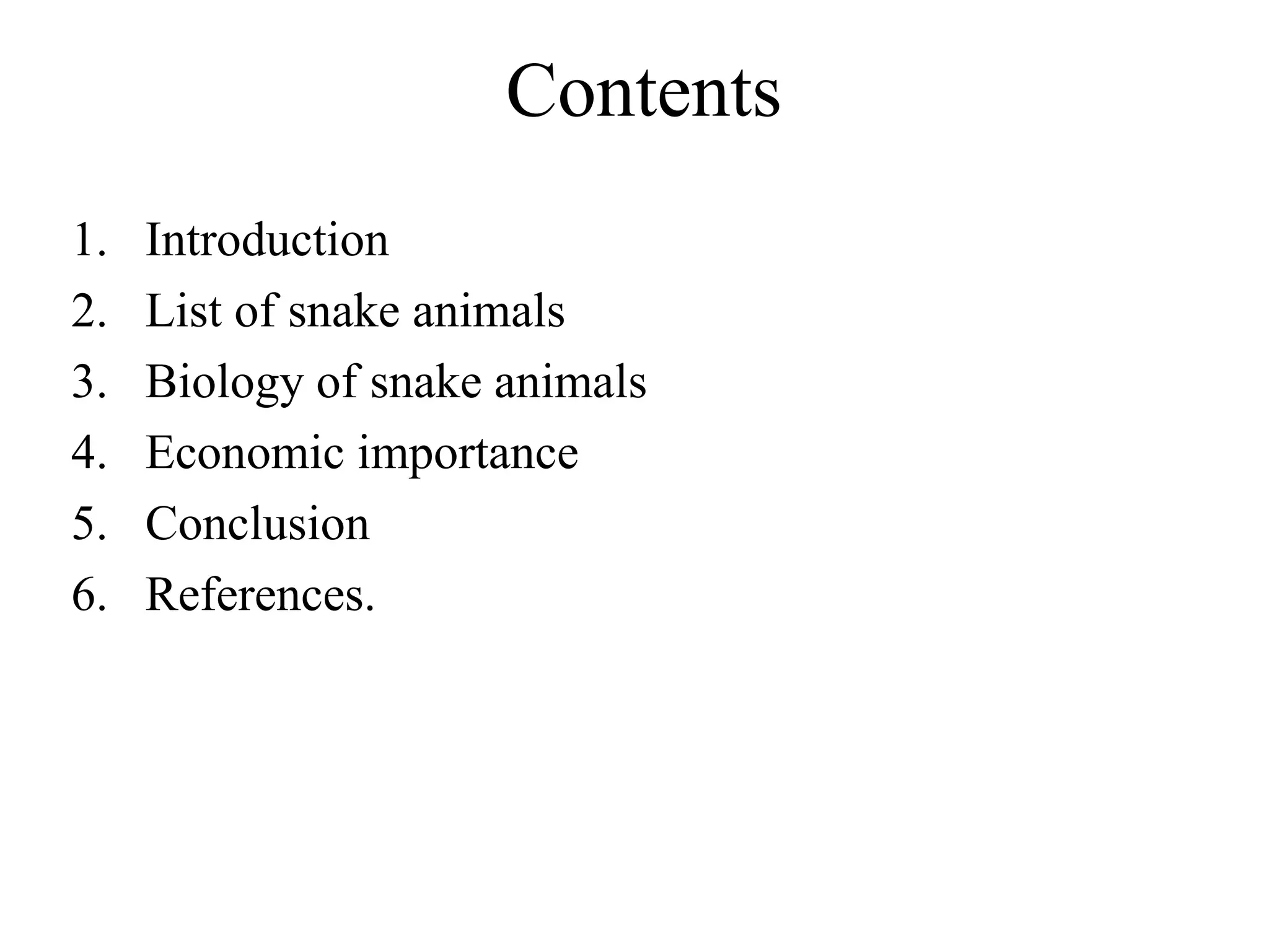 Snake animals | PPTX