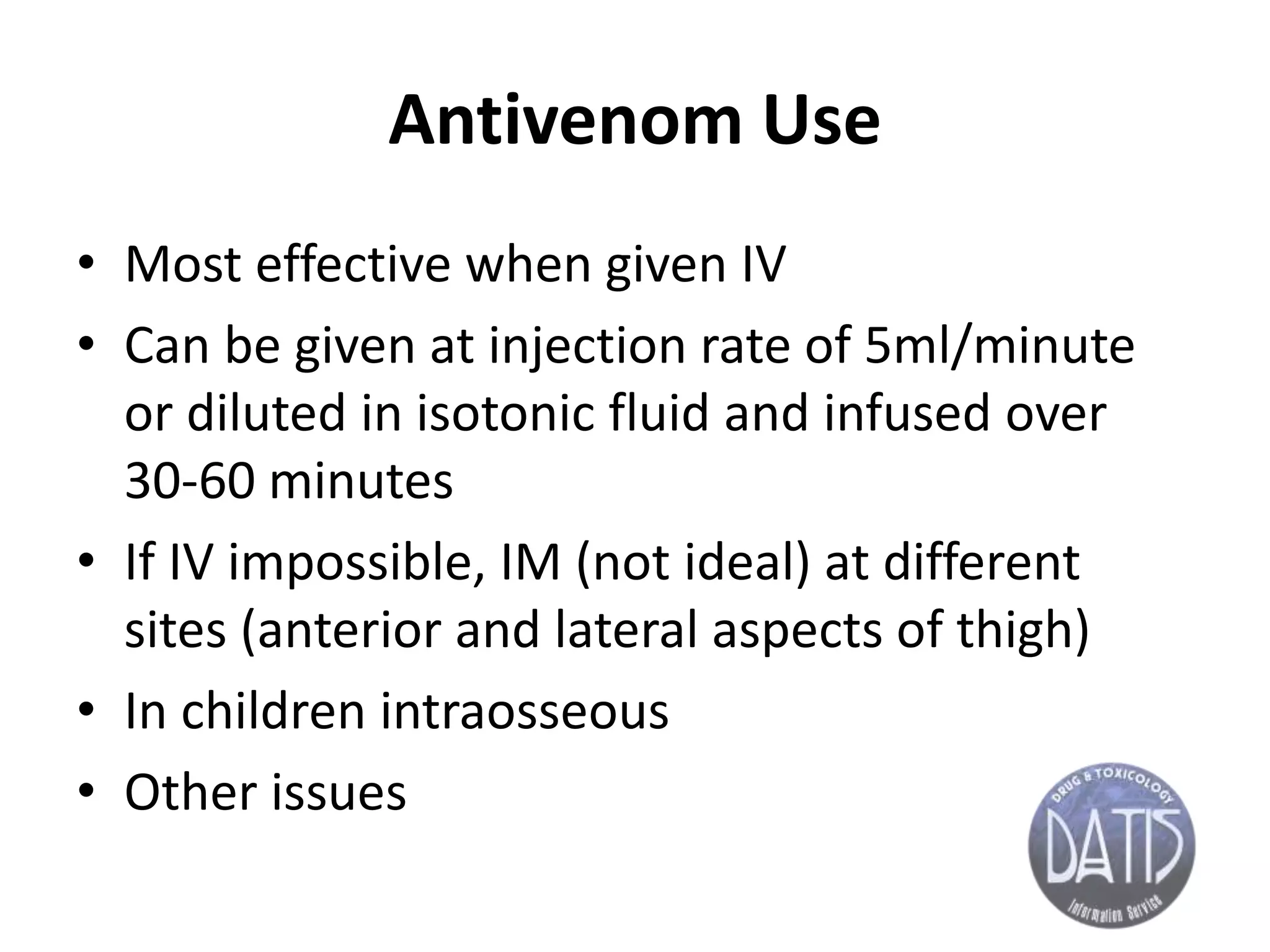 Snakebite in Zimbabwe: An Overview of Snake Antivenon | PPTX