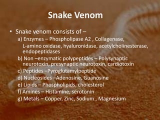 Snake bite | PPTX