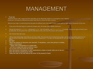 Snake bite | PPT