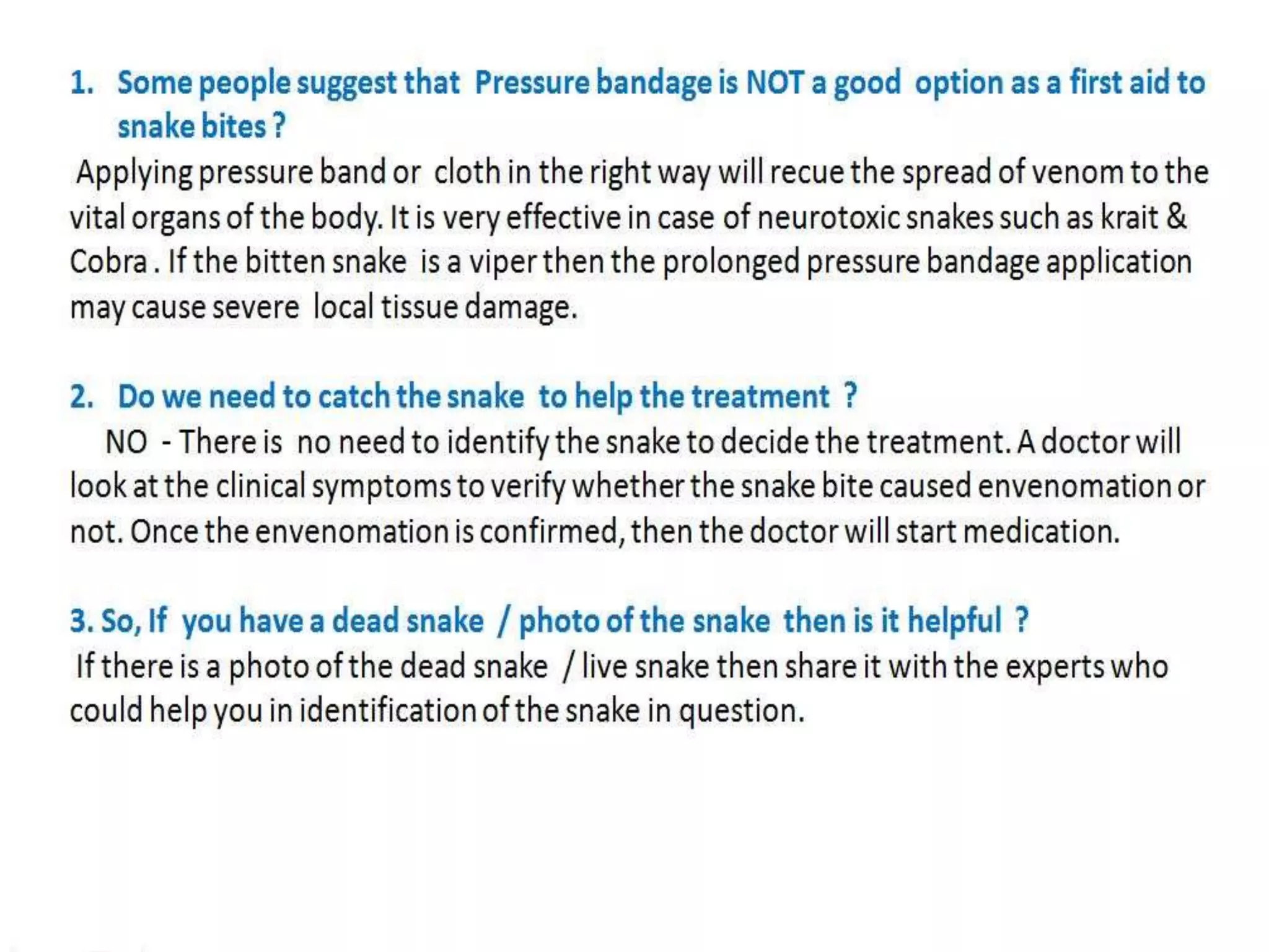 Snake bite First Aid | PPTX