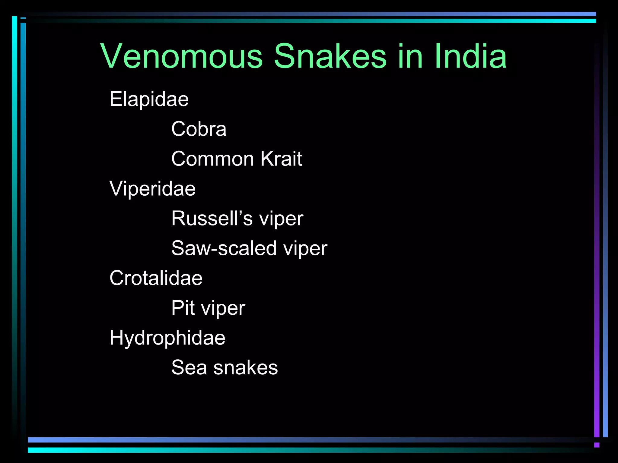 Snakebite | PPT
