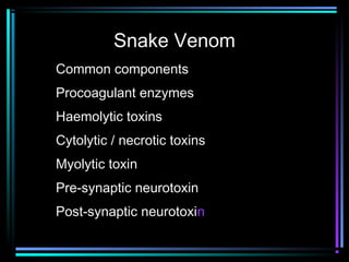 Snakebite | PPT