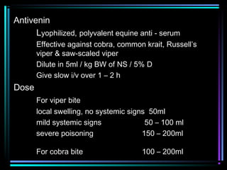 Snakebite | PPT