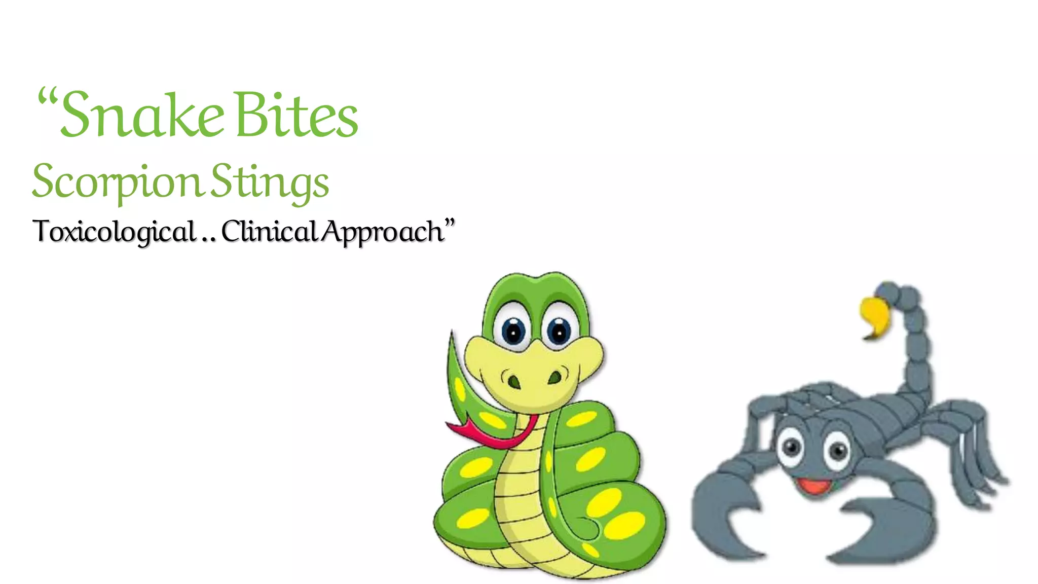 Snake bite .. scorpion sting | PDF