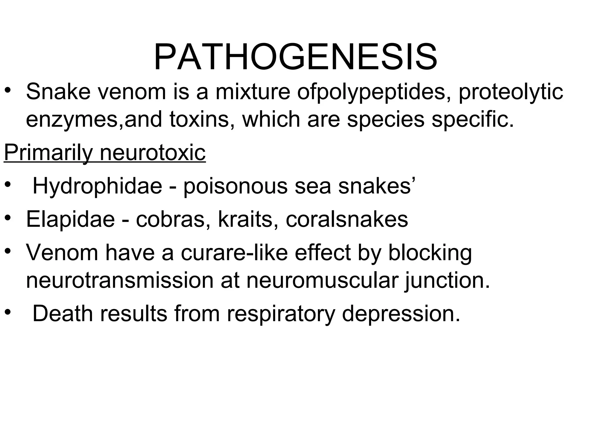 Snake bite in pediatrics | PPT