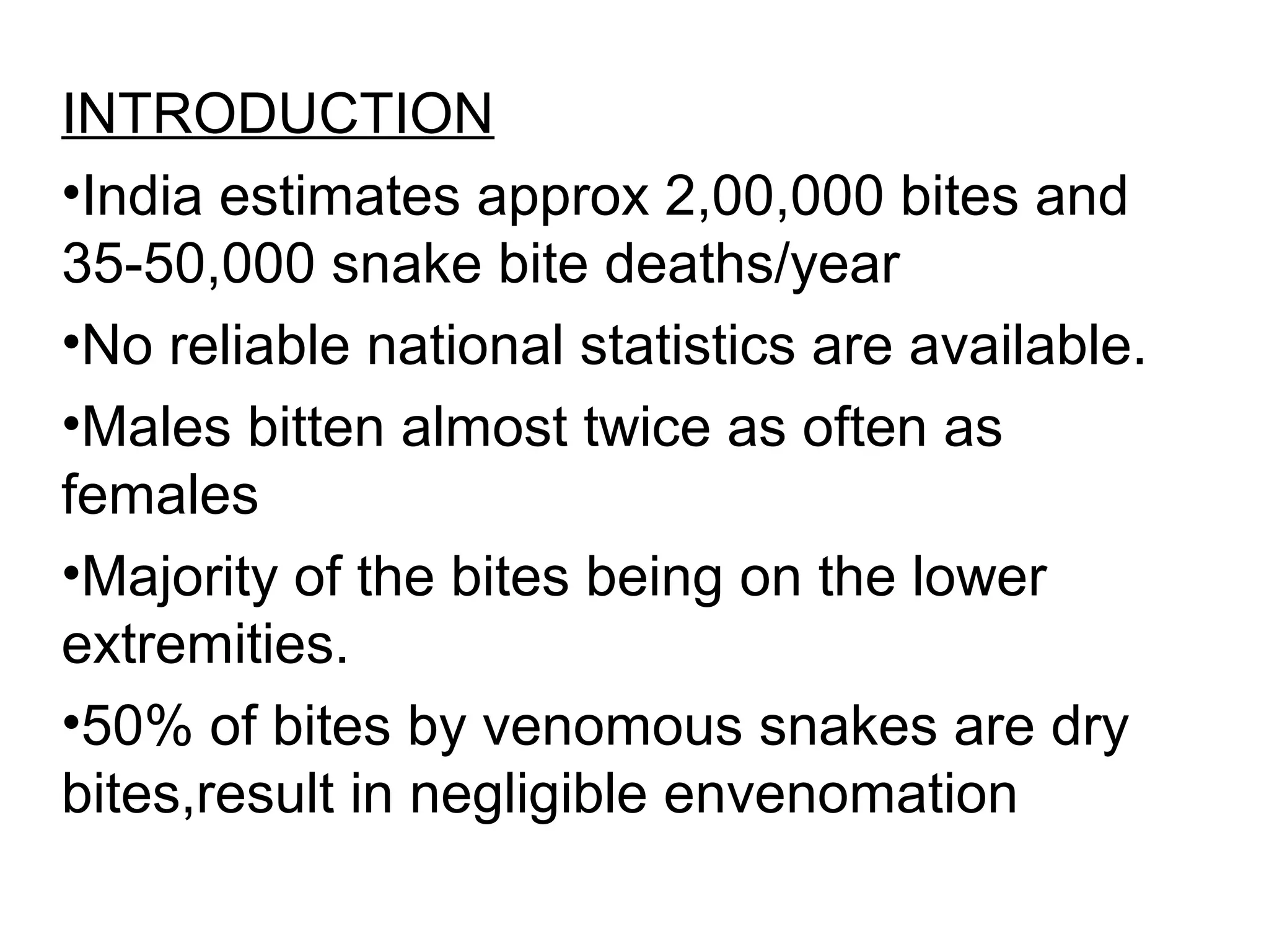 Snake bite in pediatrics | PPT