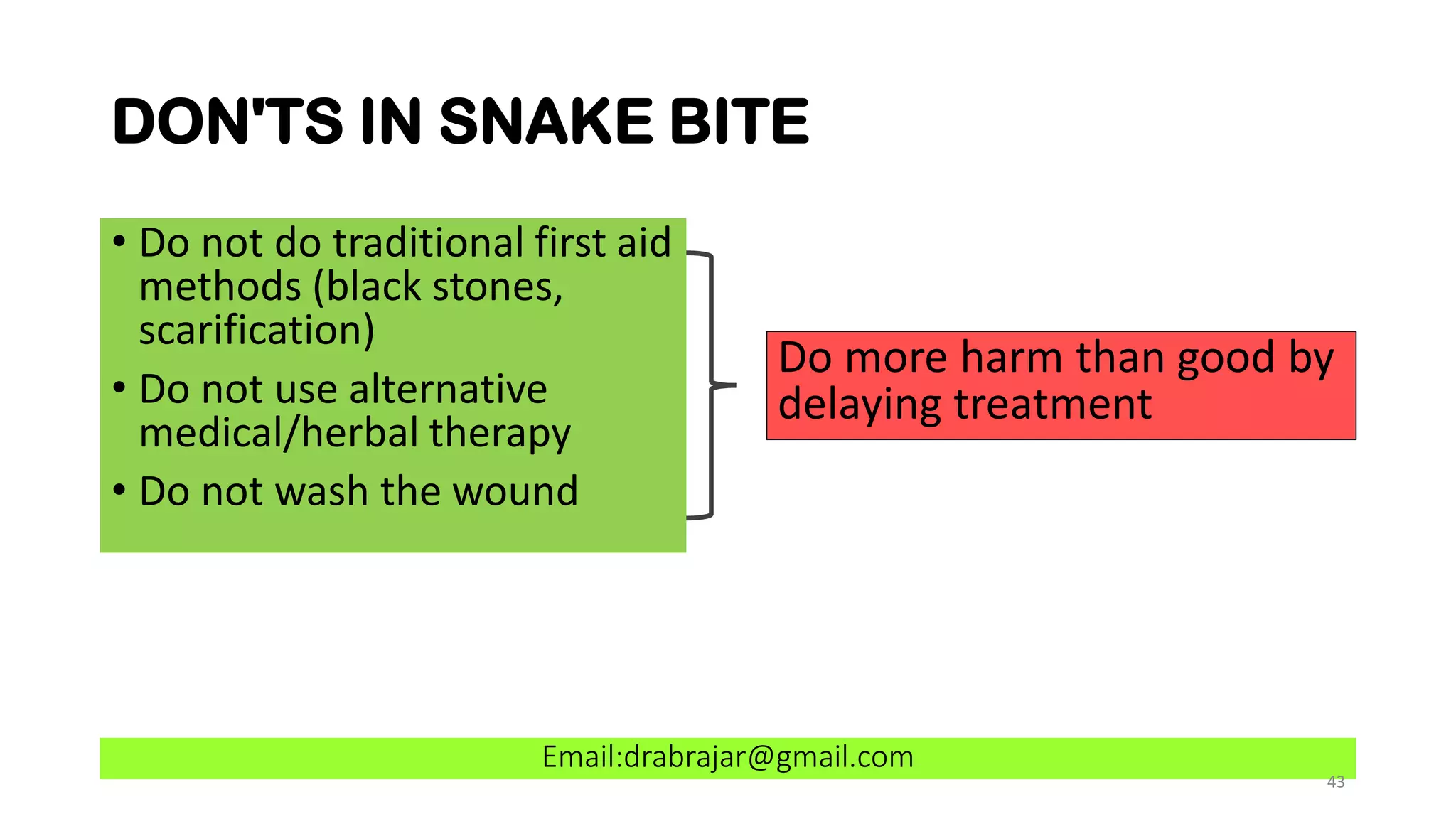 Snake Bite | PDF