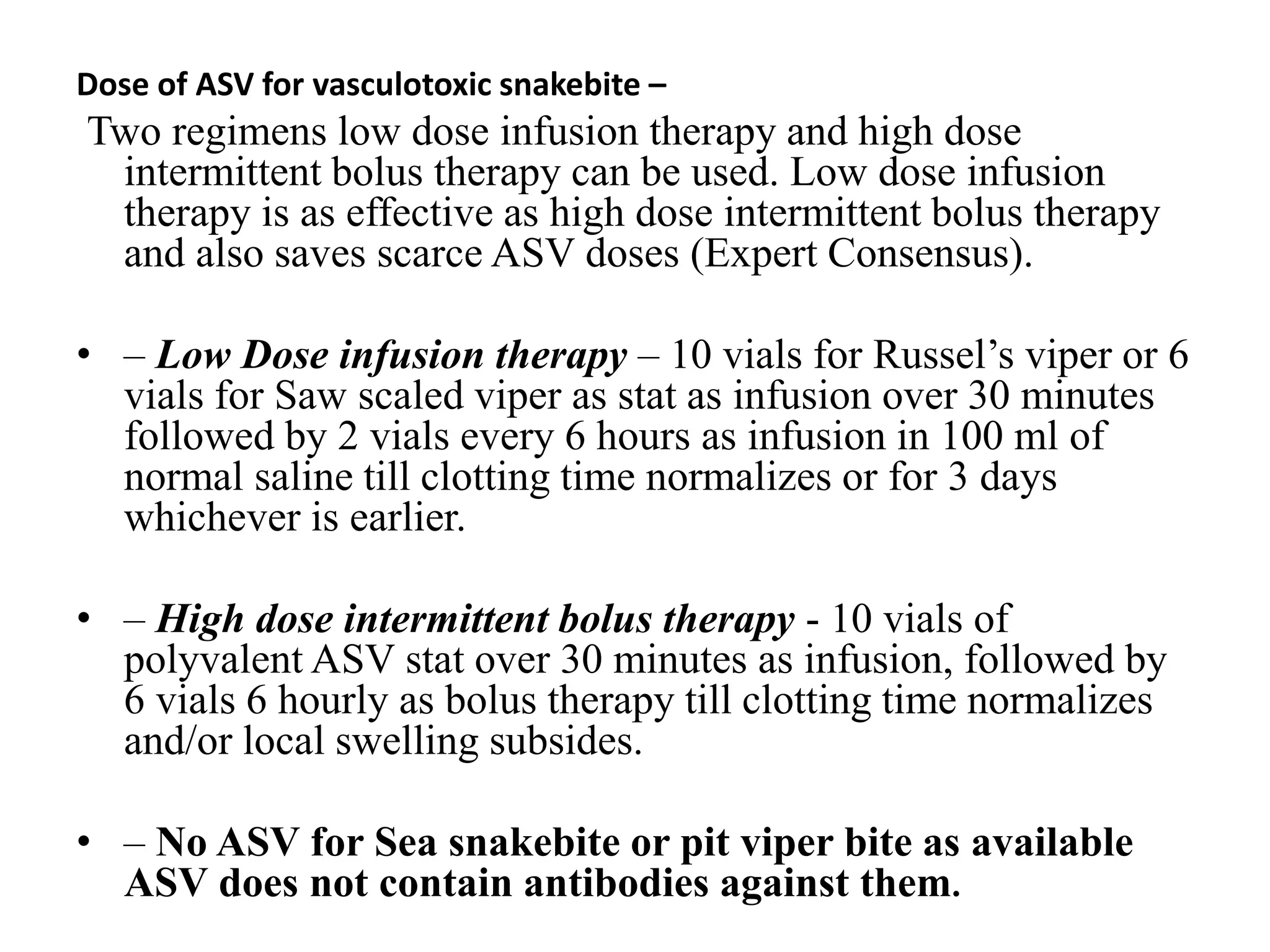 Snake bite - ASV Protocols and Management - Antisnake Venom | PPTX