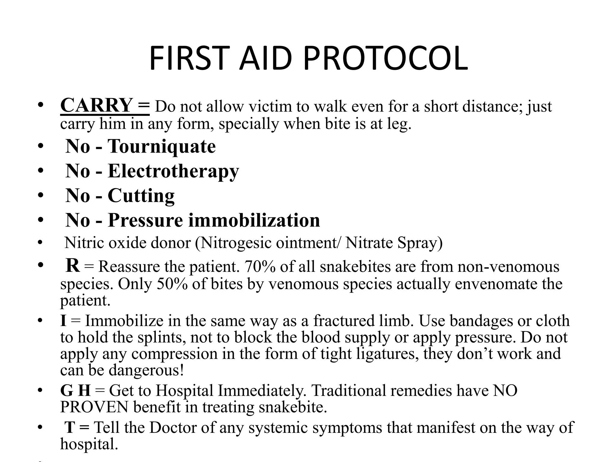 Snake bite - ASV Protocols and Management - Antisnake Venom | PPTX
