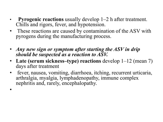 Snake bite - ASV Protocols and Management - Antisnake Venom | PPTX ...