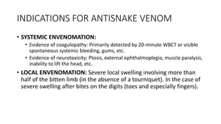 SNAKEBITE.pptx | First Aid | Injuries