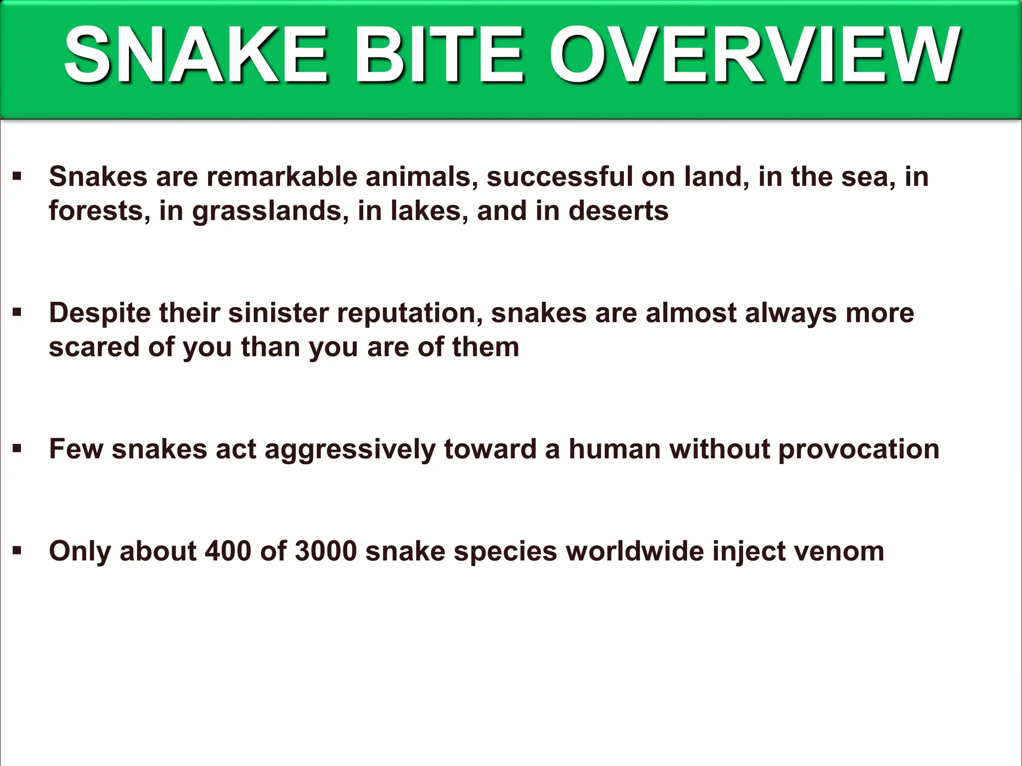 "Venomous Encounters: Understanding the Physiology, Treatment, and ...